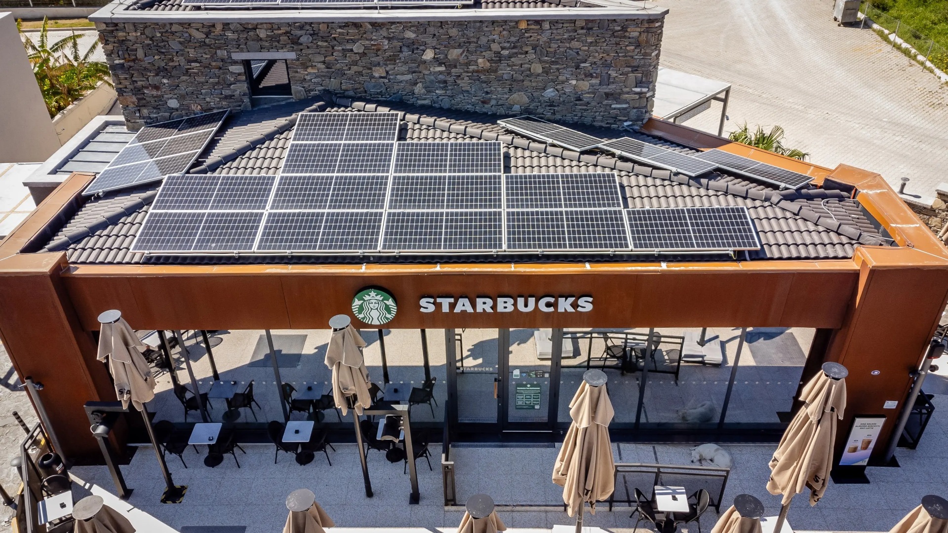 Signage and ESL: Sustainable Starbucks Stores | invidis
