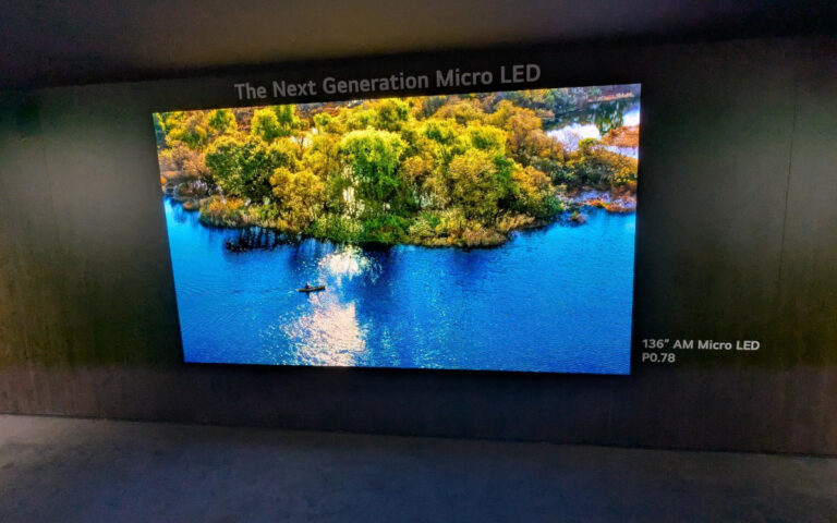 LG at ISE 2025: Prototype of a New MicroLED Generation | invidis
