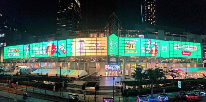 Massive Transparent LED Screen Installed Inside Bangkok’s Central World ...